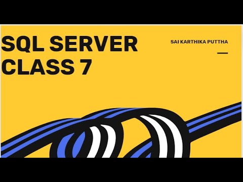 Sql Programming Class 7 Youtube
