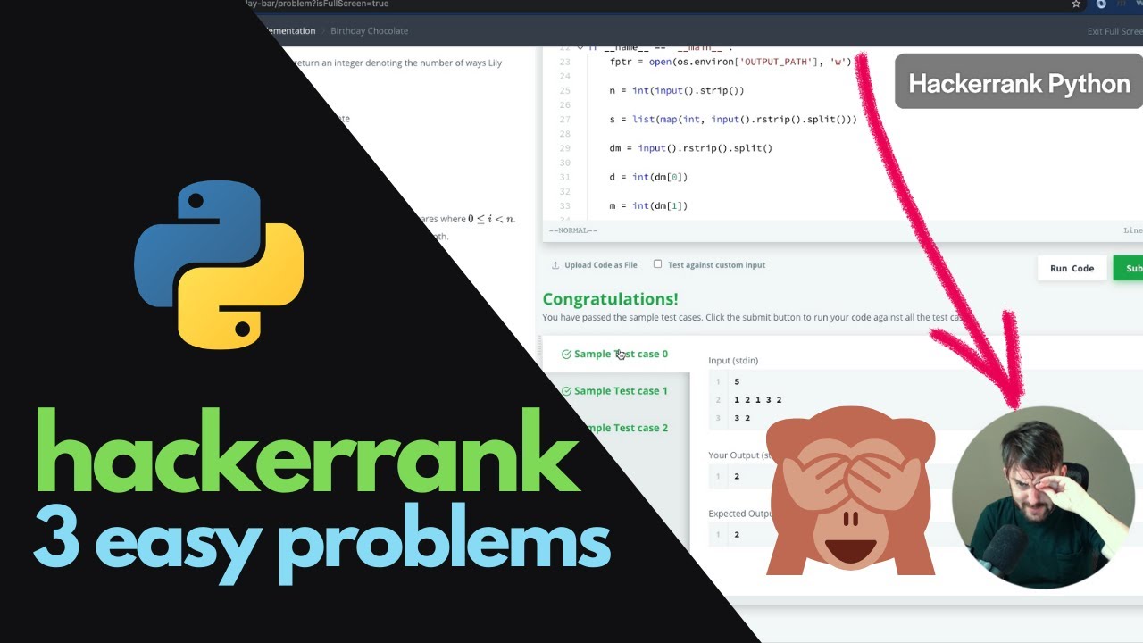 3 Easy Problems In Hackerrank Youtube