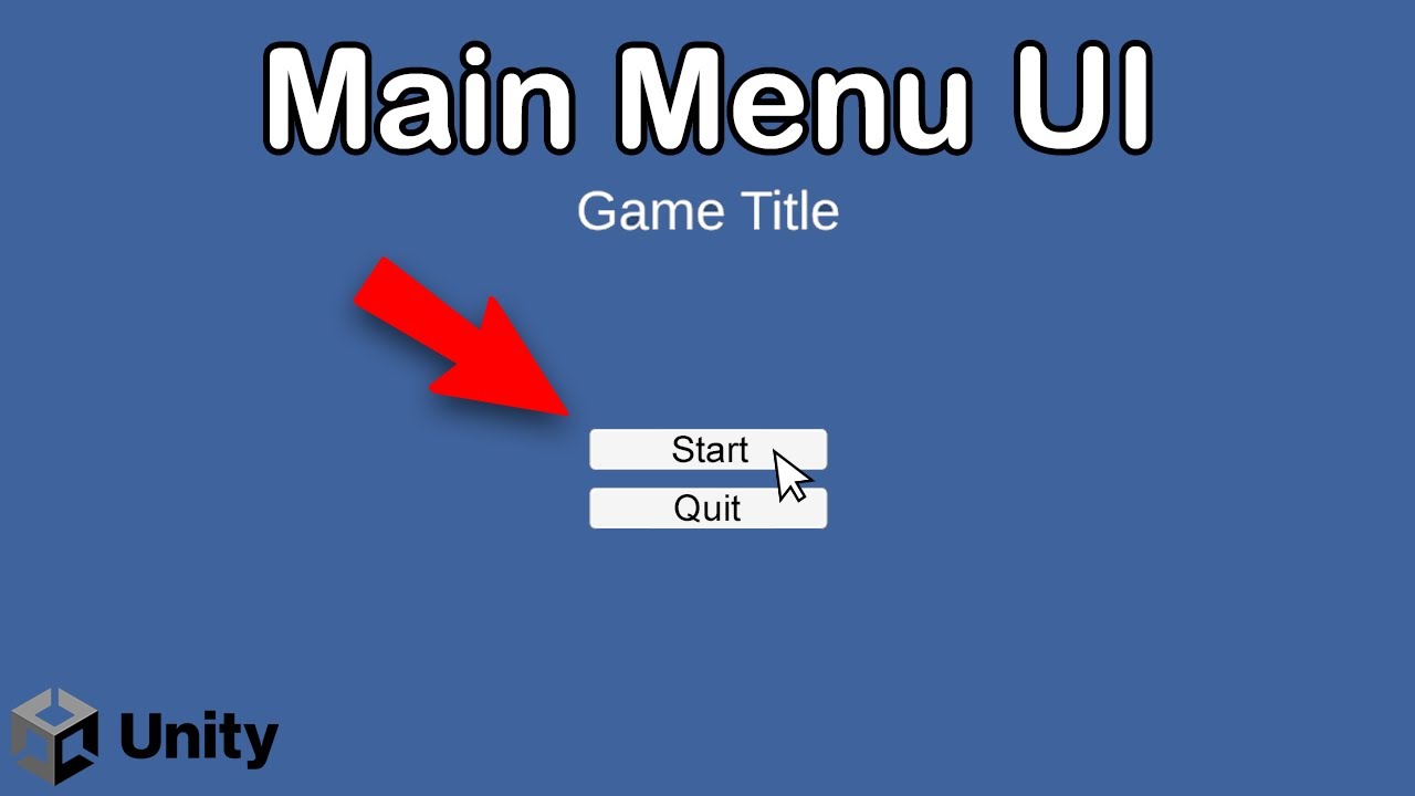 Genericmenu Unity Script Main Menu Tutorial For Unity Nrrbg