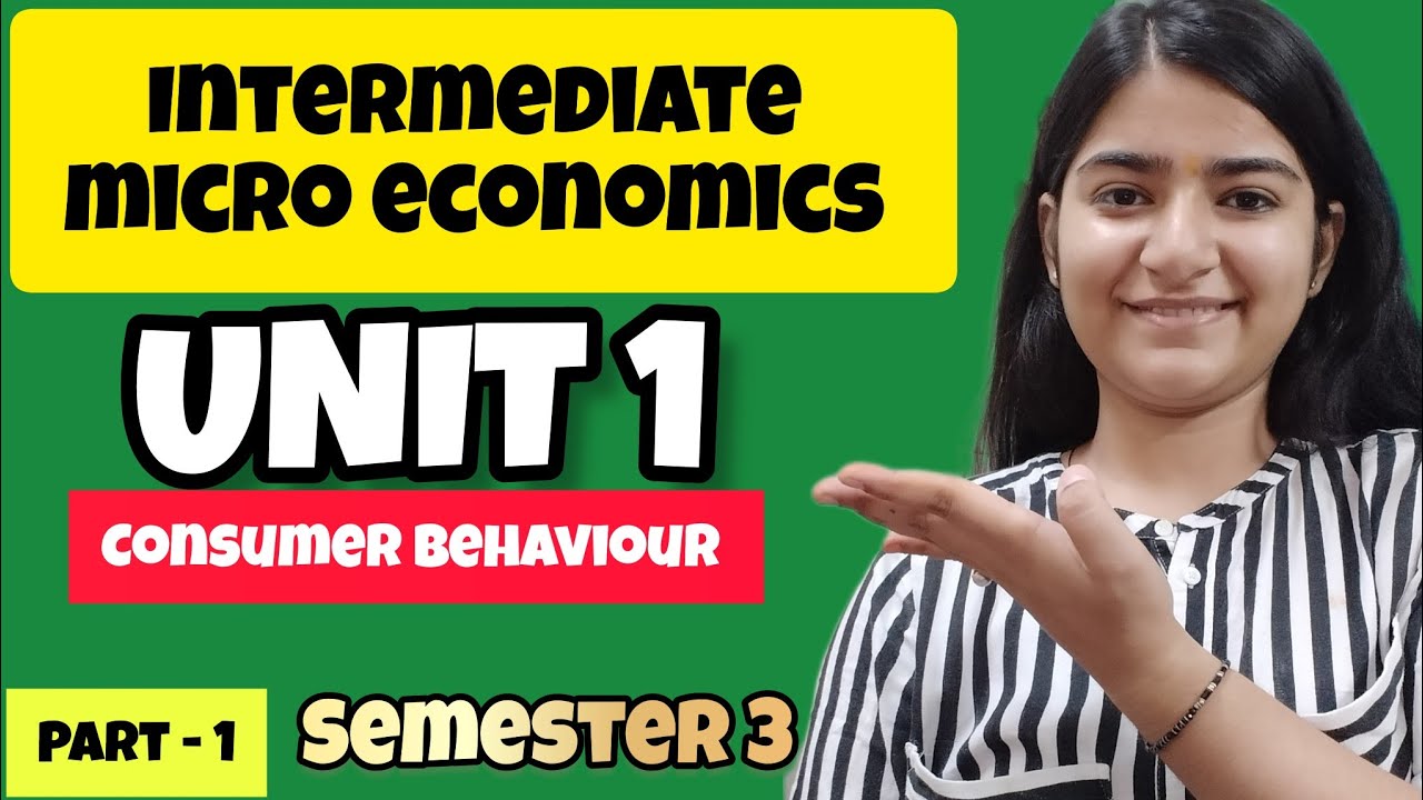 Intermediate Microeconomics Unit 1 Part 1 Ecohons Economicshonours
