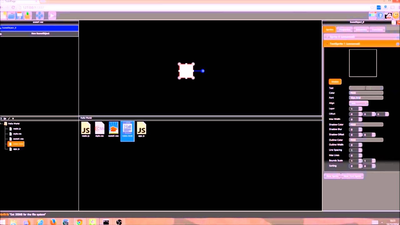 Making Html5 Games With Wade Getting Started Youtube
