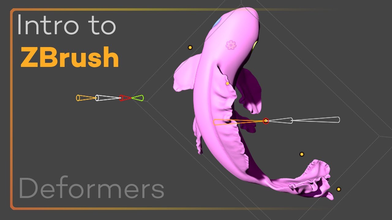 Intro To Zbrush 050 Gizmo Deformers For Quick Results And Modifying