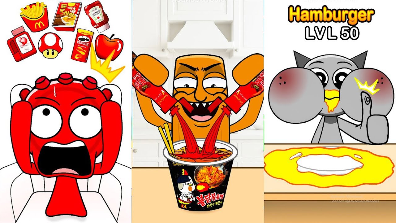 Incredibox Sprunki Challenge Emoticon Mukbang Cartoon Animation Youtube