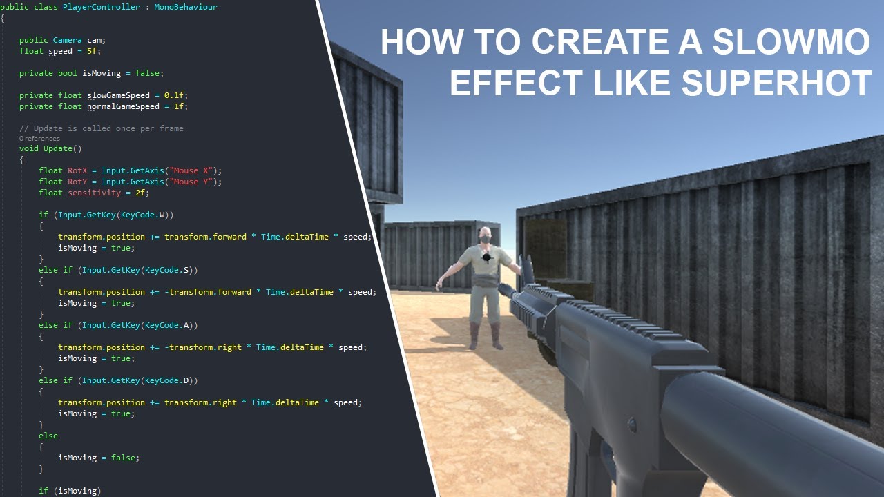 How To Create A Slow Motion Effect Like Superhot Unity C Tutorial