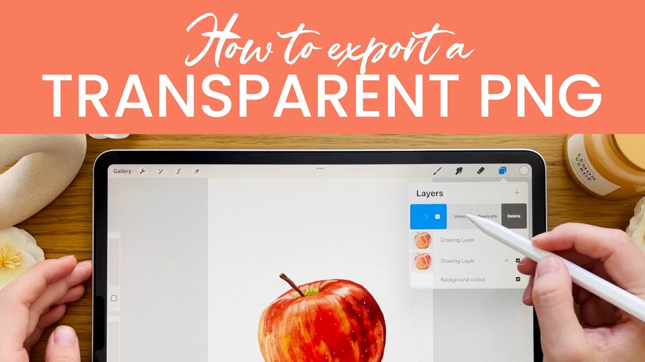 How To Export A Transparent Png Remove The Paper Background In Digital