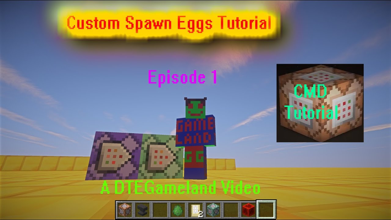 Custom Spawn Eggs Tutorial Youtube