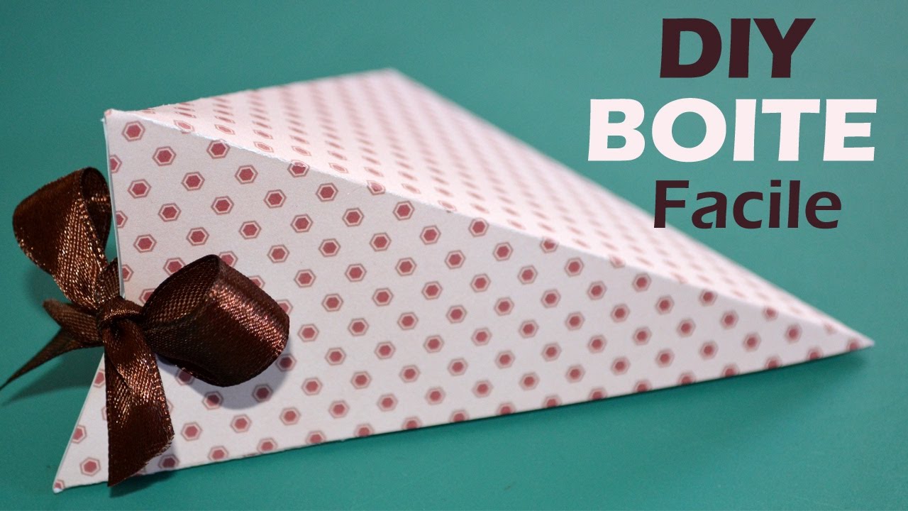 Comment Fabriquer Une Boite Cadeau Facile Diy Boite En Papier Youtube