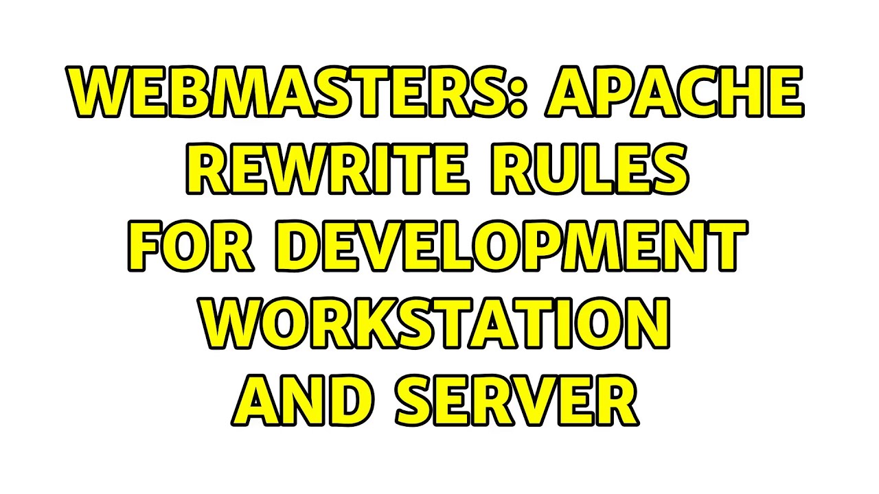 Apache Rewriterule Explained At Jett Quong Blog