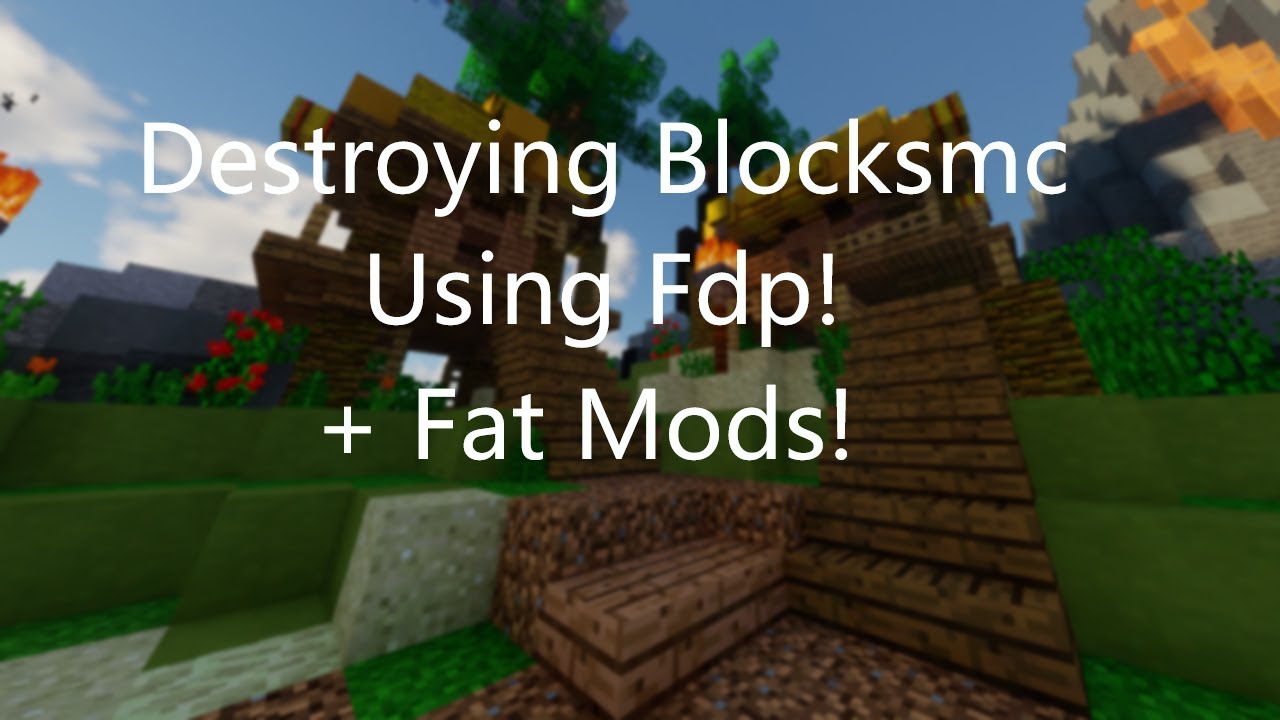 Destroying Blocksmc Using Fdp Youtube