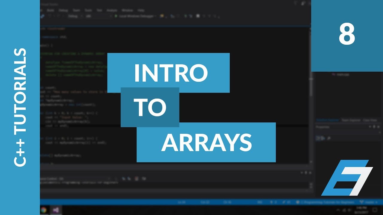C Programming Tutorials 8 Arrays Eric Liang Youtube
