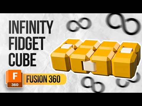 Infinity Fidget Cube Design For 3d Printing Fusion 360 Tutorial