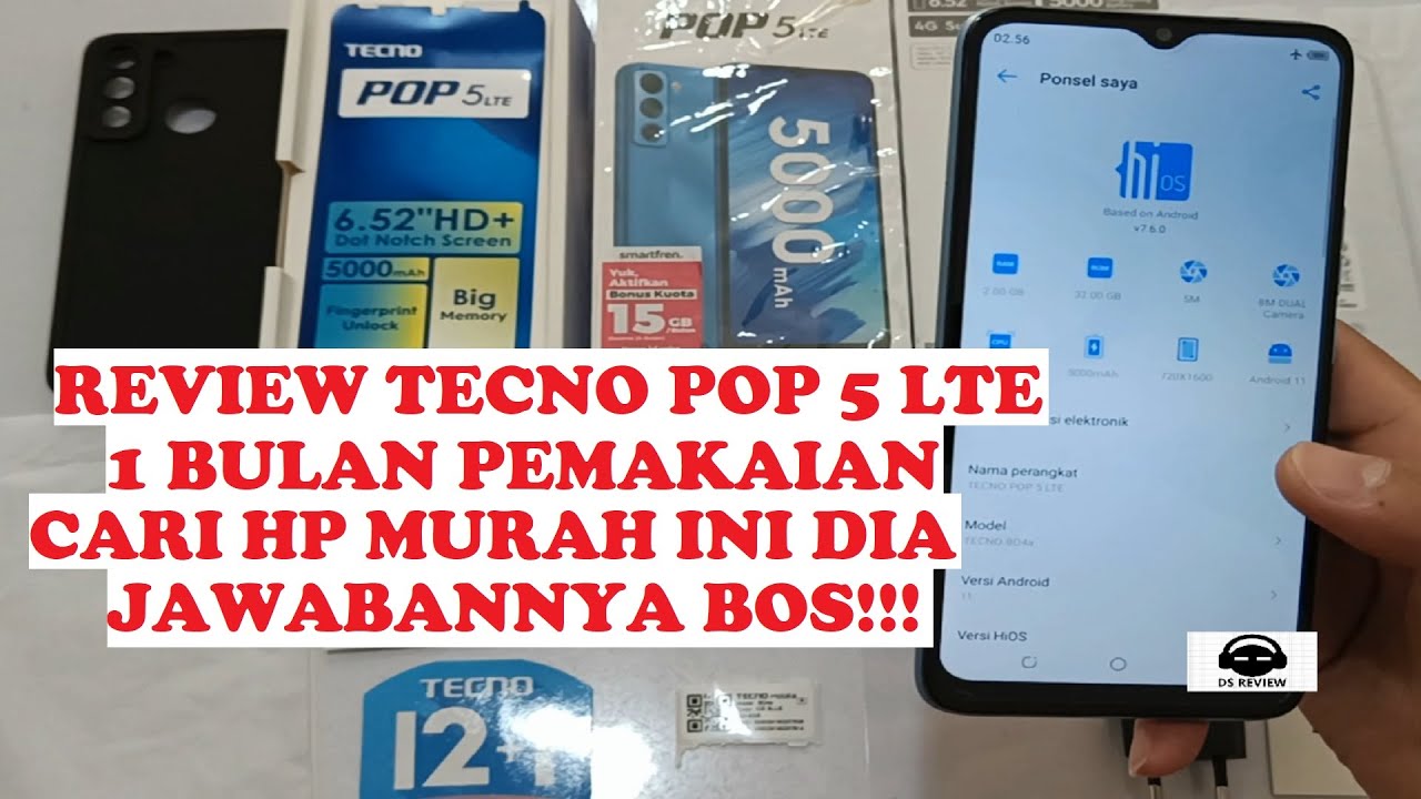 Review Tecno Pop 5 Lte Bd4a Ice Blue 1 Bulan Pemakaian Plus Minusnya Ds