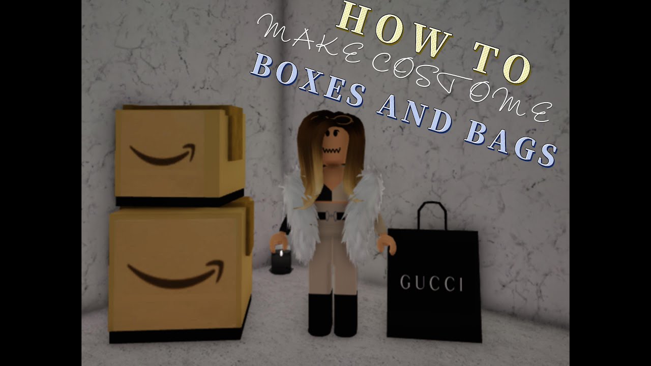 How To Make Custom Boxes And Bags Is Bloxburg Youtube