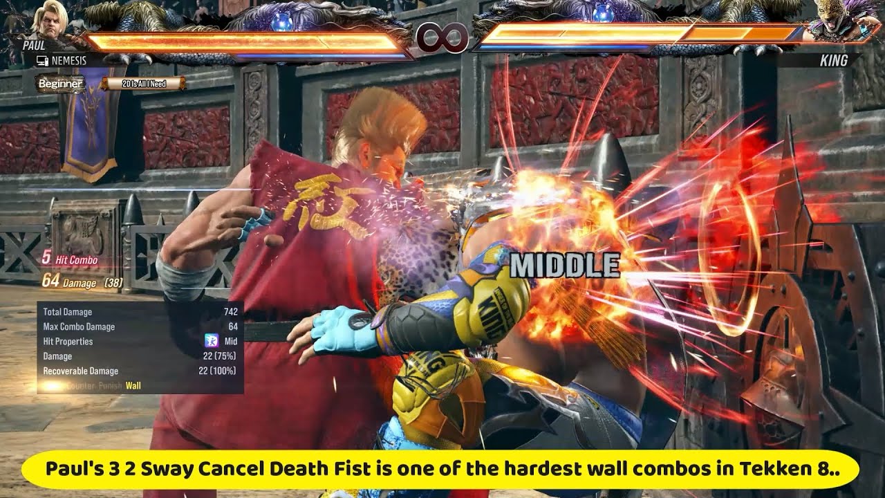 Master Paul S Hardest 3 2 Back Sway Death Fist Wall Combo Easy Guide
