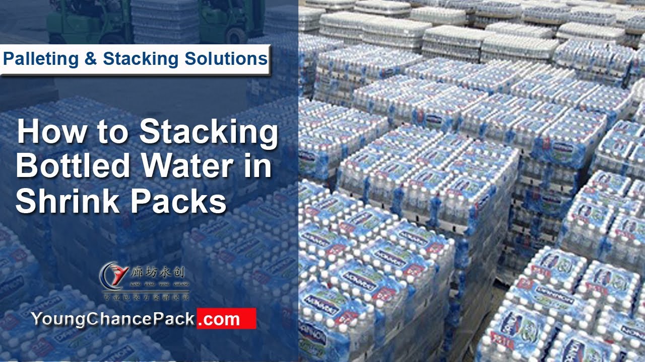 Palletizer Stacker How To Stacking Bottled Water In Shrink Packs