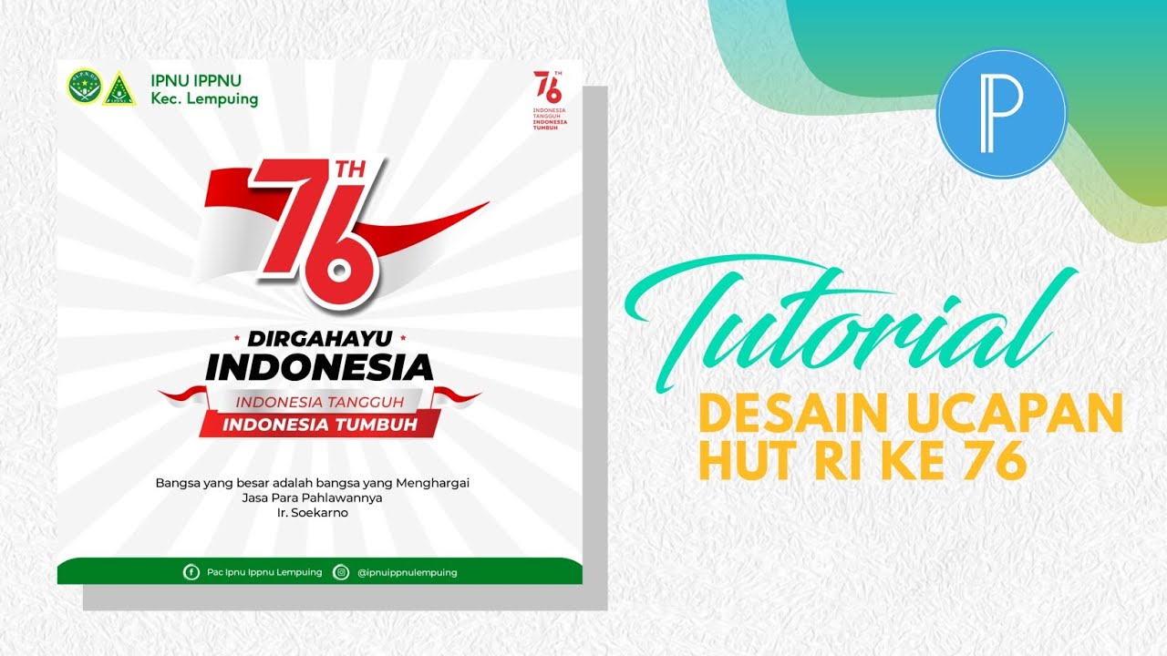 Tutorial Pixellab Cara Membuat Pamflet Tema Hut Ri Ke 75 Youtube