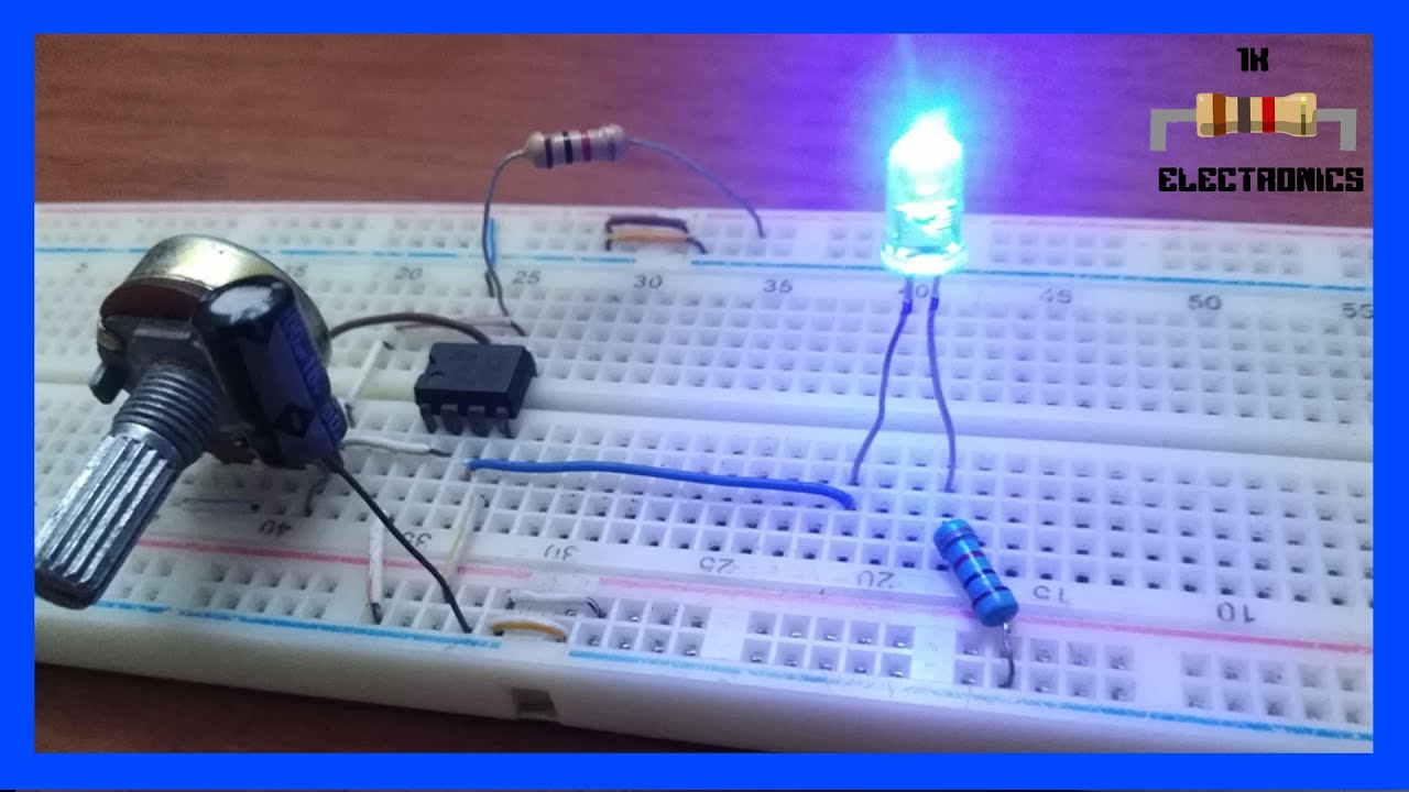Led Intermitente Con 555 Tutorial Youtube