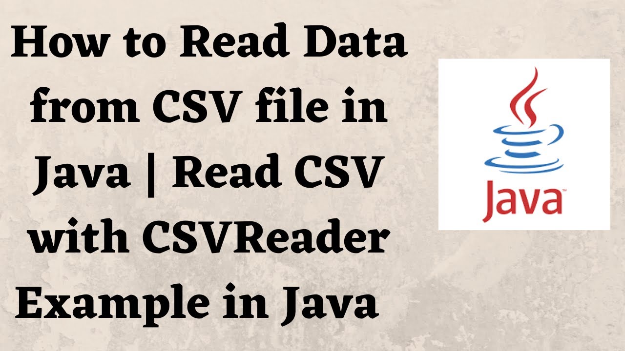 How To Read Data From Csv File In Java Reading A Csv With Csvreader
