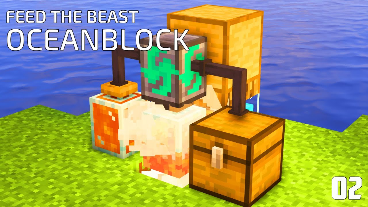 Ftb Oceanblock Jar Mod Infinite Lava Youtube