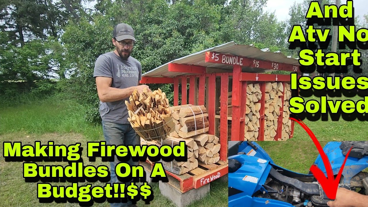 How To Make Firewood Bundles For Less Then 10 Cents Each And Quick