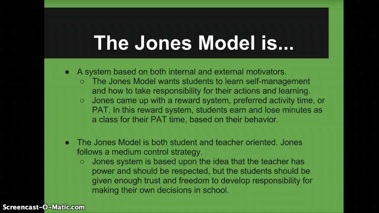 The Jones Model Presentation Youtube