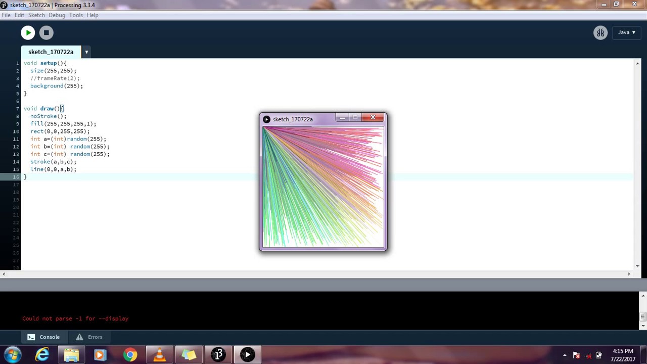 Simple Processing Generative Art Drawing 1 Youtube