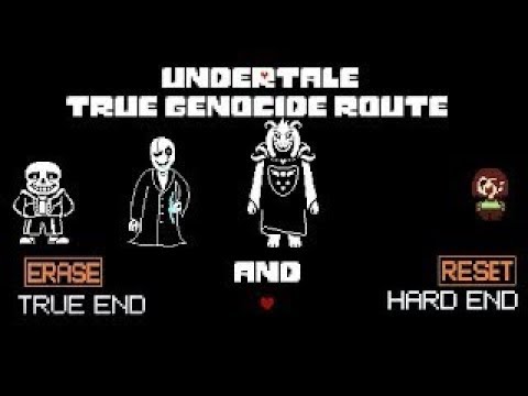 Undertale True Genocide Route All Ending Youtube