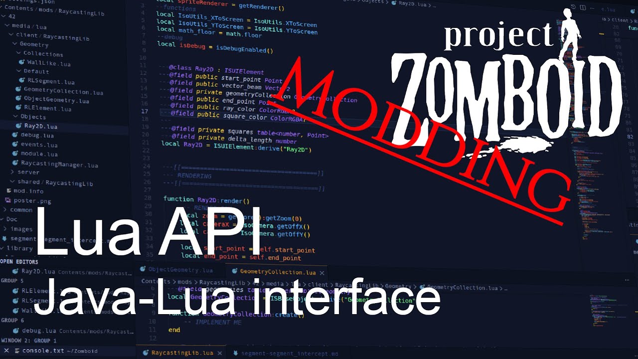 Pz Modding Guides Lua Api Youtube