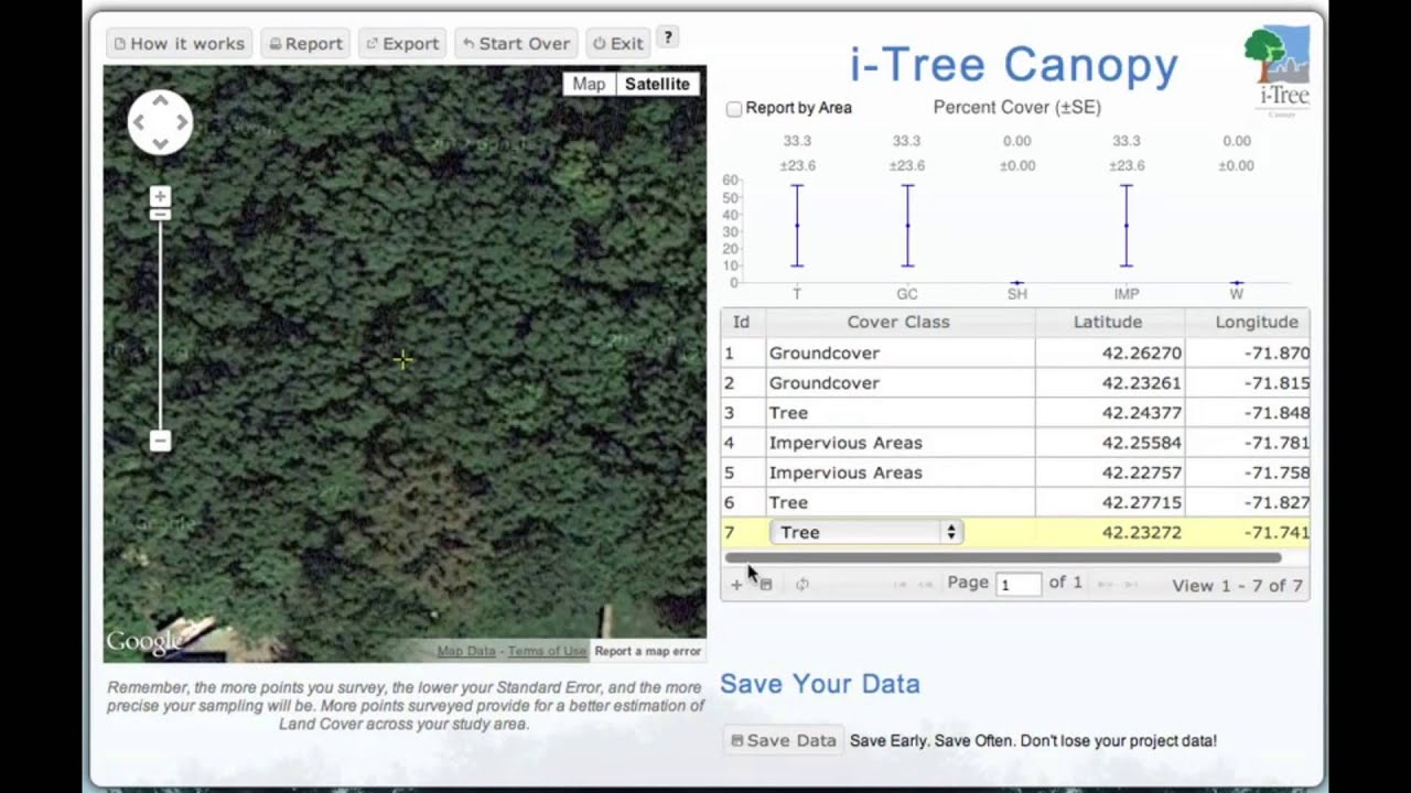 I Tree Canopy Classify Sample Points Youtube