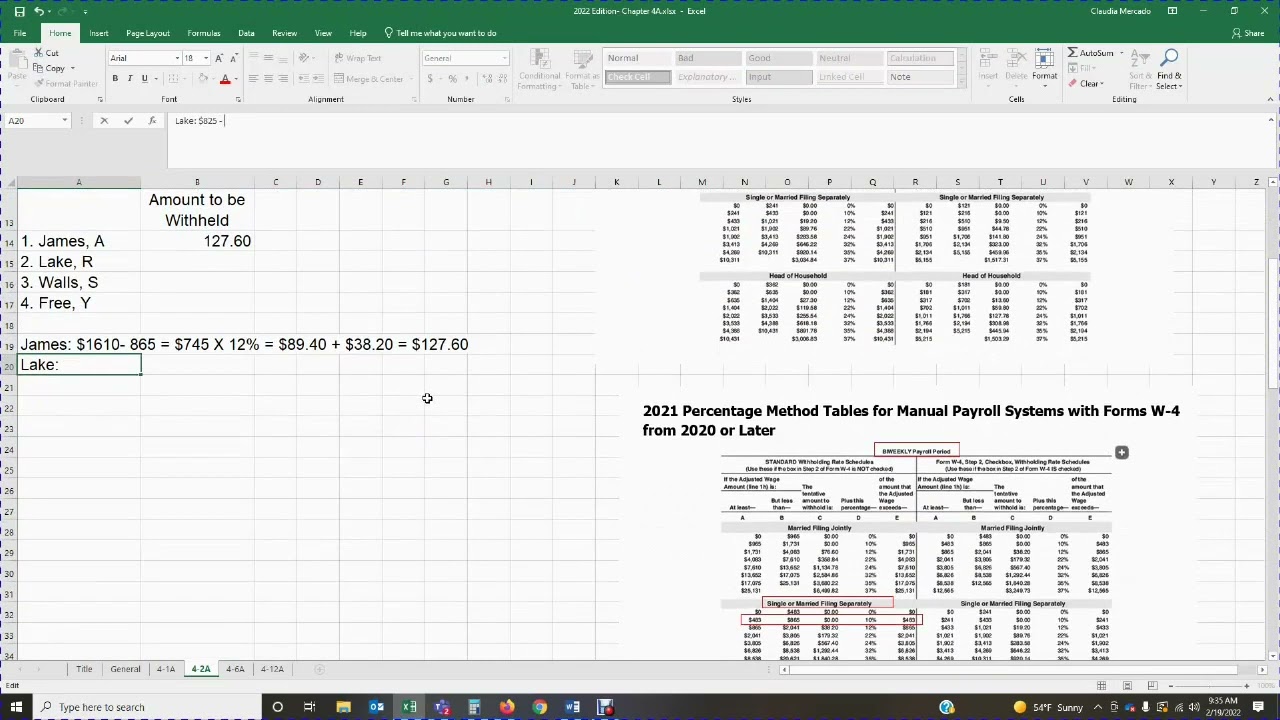 Payroll 2022 Problem 4 2a Youtube