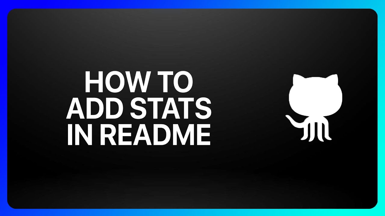 How To Add Github Stats In Readme Tutorial Youtube
