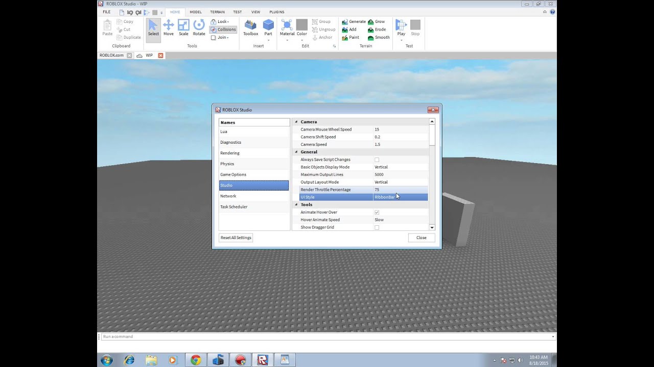Changing Roblox Studio Versions Youtube