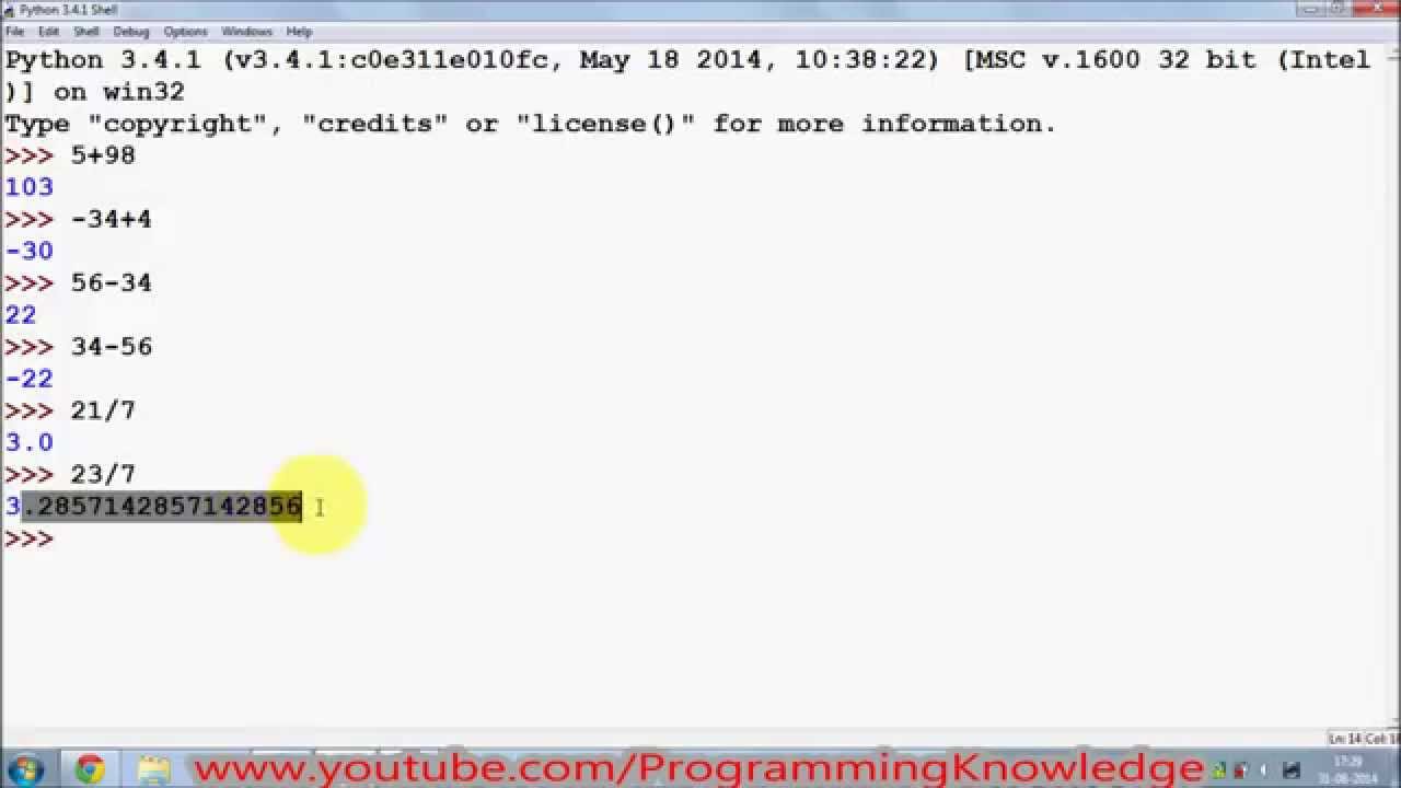Numbers And Math In Python Youtube