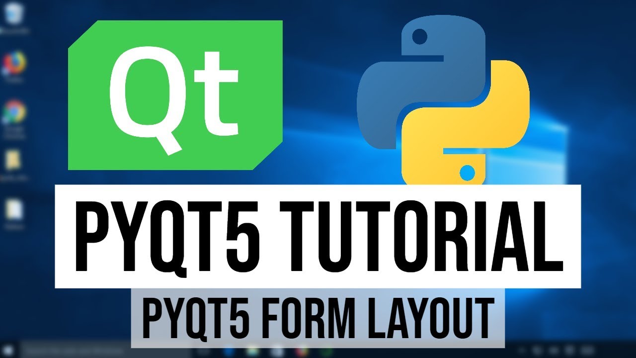 Pyqt5 Tutorial 8 Pyqt5 Form Layout Qformlayout Class Youtube