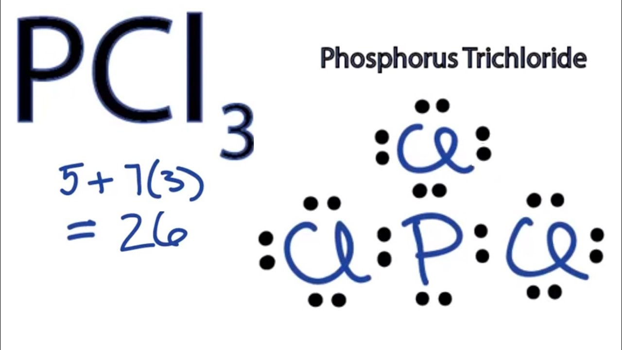 Draw The Lewis Structure For The Phosphorus Trichloride Molecule