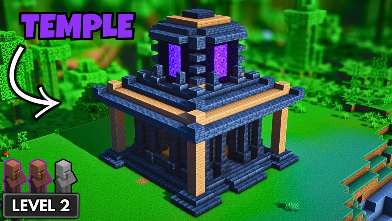 Minecraft How To Build A Temple Base Tutorial рџџў 74 2 Youtube