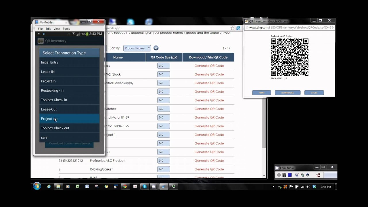 Mobile Asset Tracking Inventory Management In The Field Using A