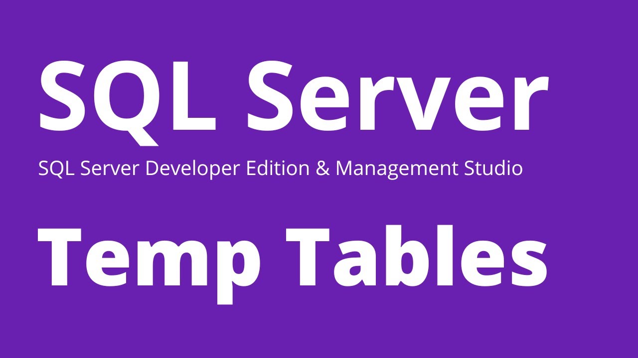 Sql Server Global Temp Table Example Cabinets Matttroy