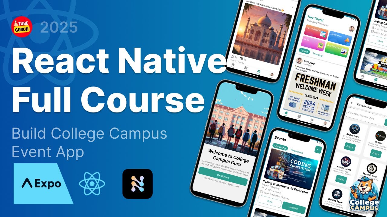 React Native Course Build Full Stack React Native App College
