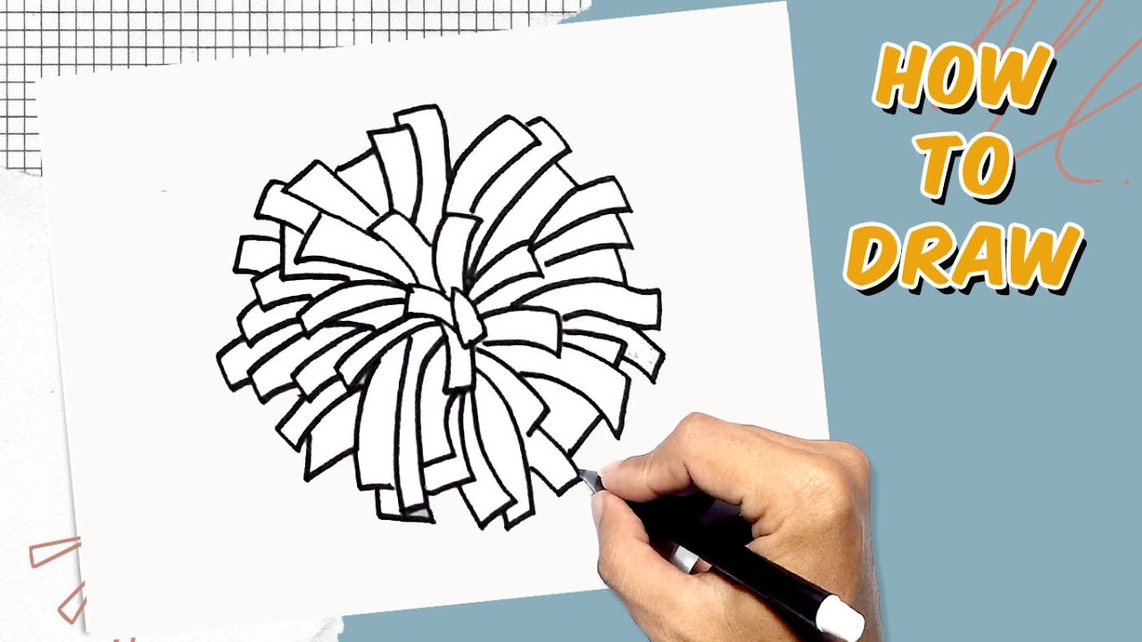 How To Draw Poms Youtube