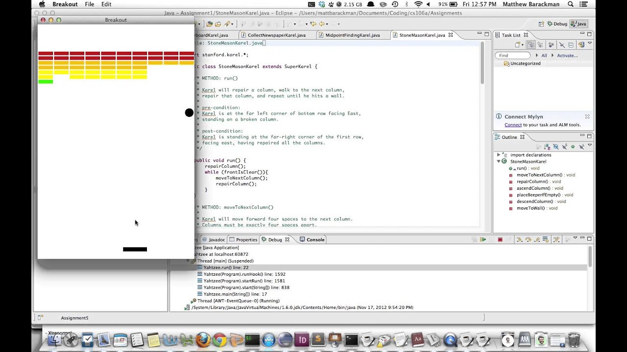 Breakout Java Demo Youtube