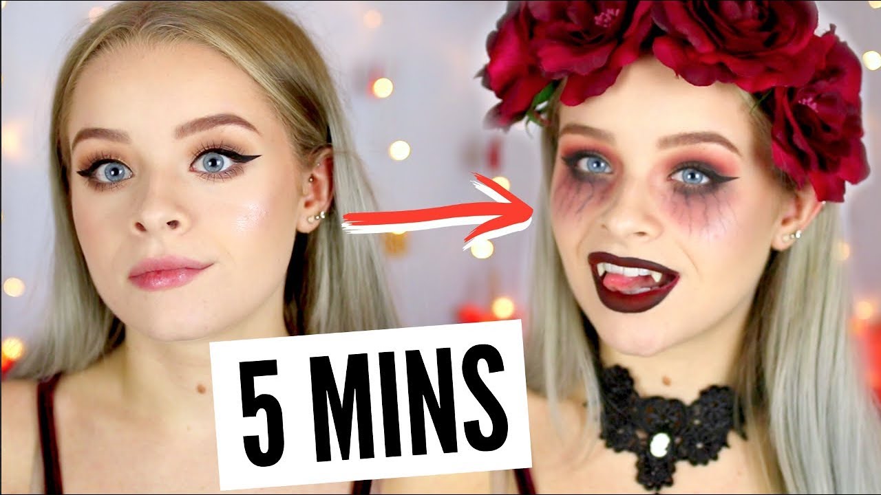 Easy Vampire Makeup Tutorial Last Minute Halloween 26 Most Searched