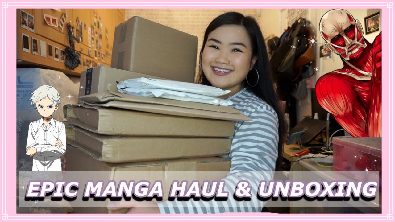 Epic Manga Haul Unboxing ёяшо 50 Volumes Youtube
