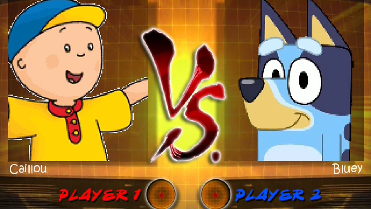Mugen Battle Caillou Vs Bluey Youtube