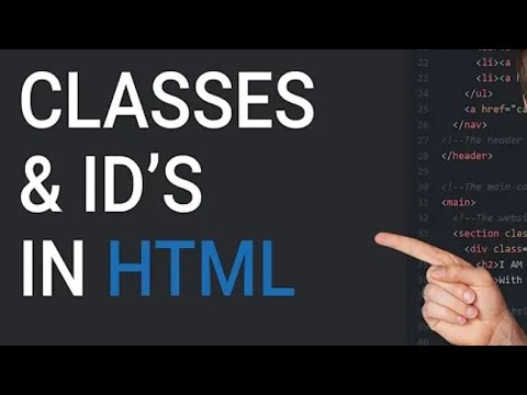 Html Tutorial Ids And Classes In Html Web Development Tutorials Youtube