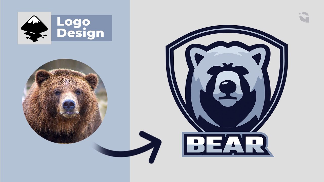 Inkscape Bear Logo Design Inkscape Tutorial 2021 Inkscape