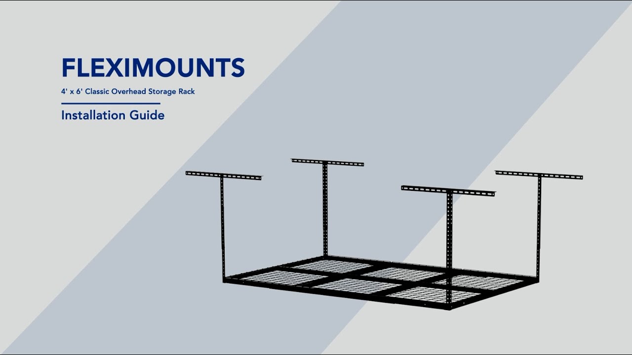 Fleximounts Installation Guide 4 X 6 Overhead Garage Storage Rack