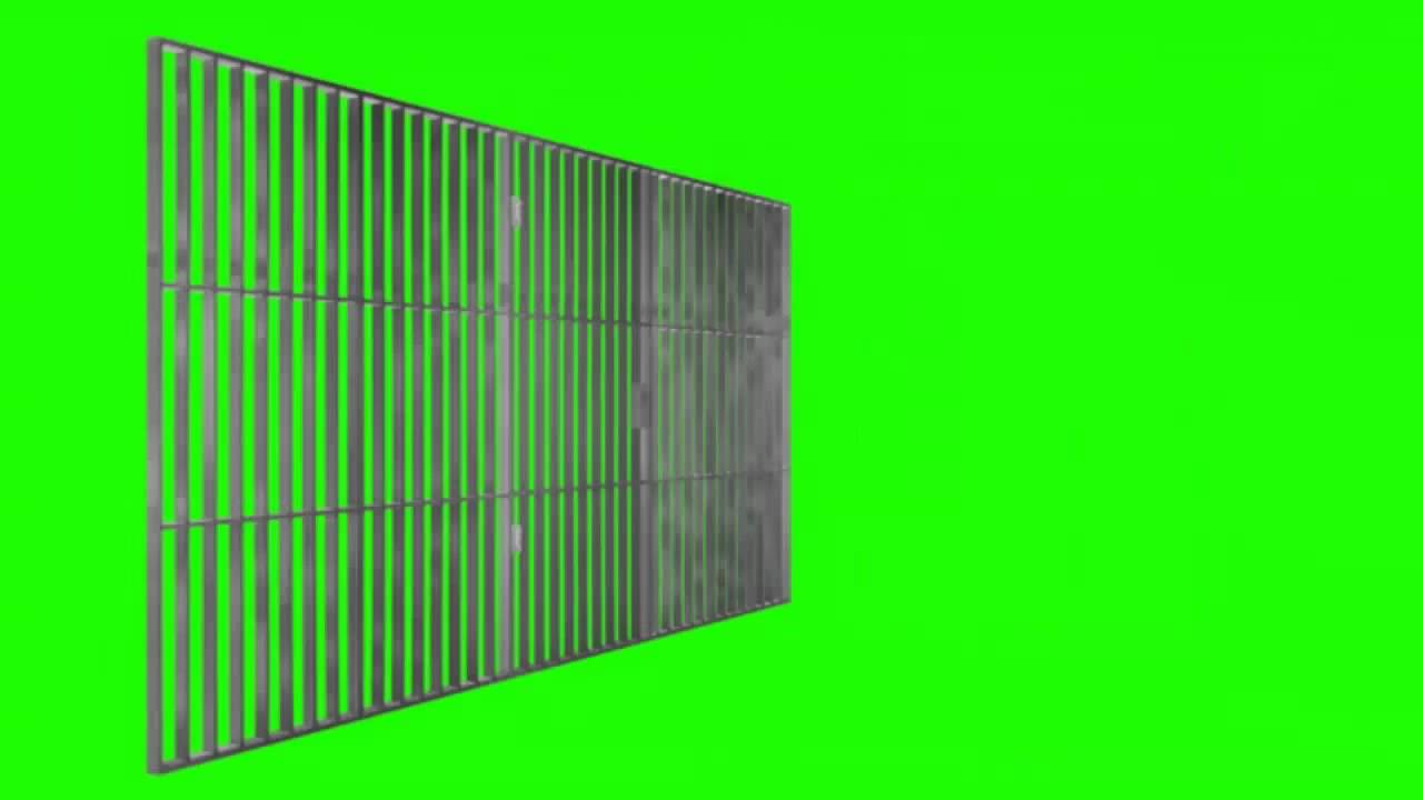 Green Screen Prison Jail Bars Cell Animation By Using Chroma Key Youtube