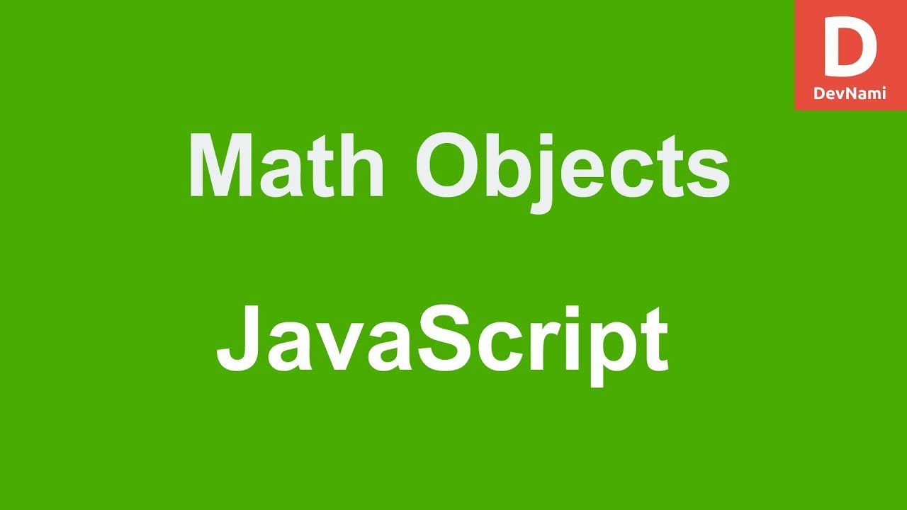 Javascript Math Objects Youtube