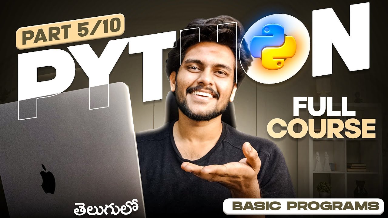 Python For Beginners In Telugu Part 5 Basic Programs Youtube